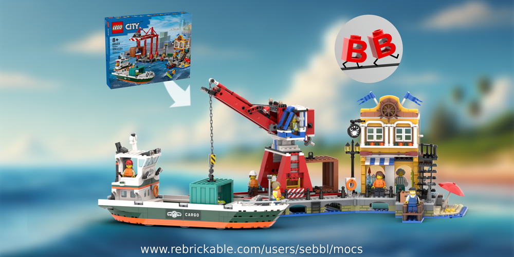 LEGO MOC-226872 60422: Rail-Mounted Crane with 3 Functions by sebbl ...