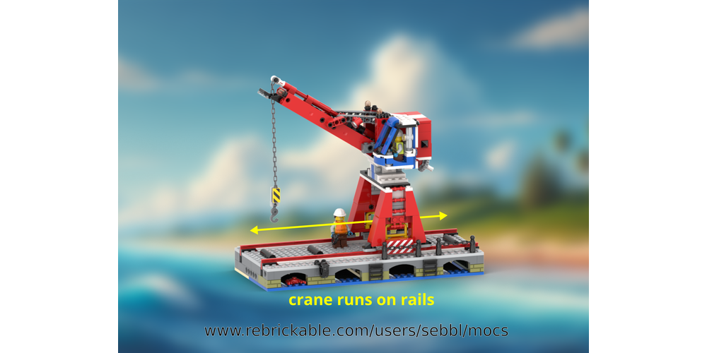LEGO MOC-226872 60422: Rail-Mounted Crane with 3 Functions by sebbl ...