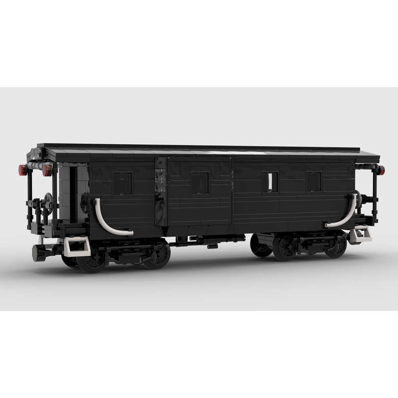 LEGO MOC Bay Window Caboose - Black Livery by xTHybrid108 | Rebrickable ...
