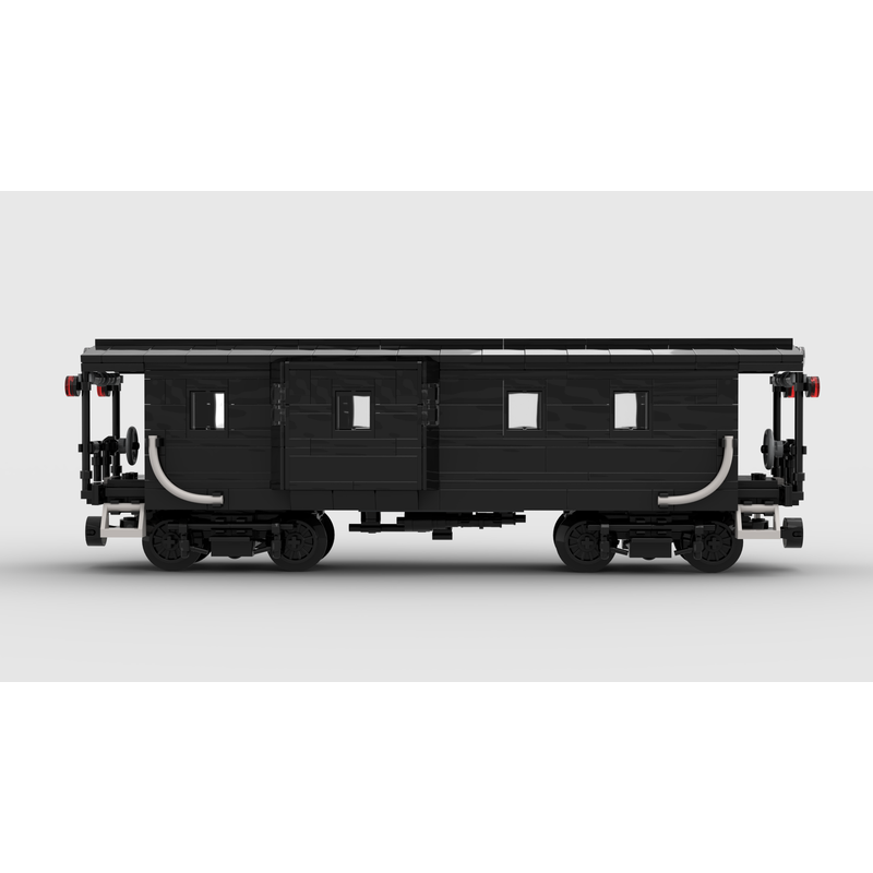 LEGO MOC Bay Window Caboose - Black Livery by xTHybrid108 | Rebrickable ...