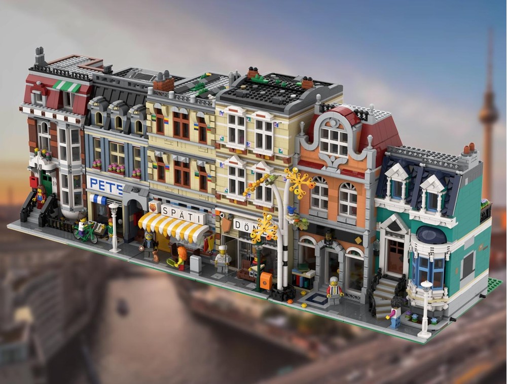 LEGO MOC Berlin Modular Building | Späti | Döner Kebab | Friedrichshain ...