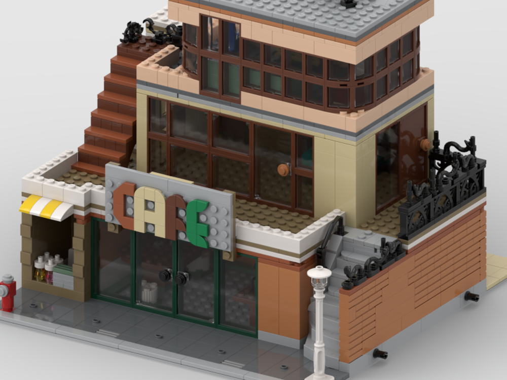 LEGO MOC-226894 Boutique Café Modular by faint_range14 | Rebrickable ...