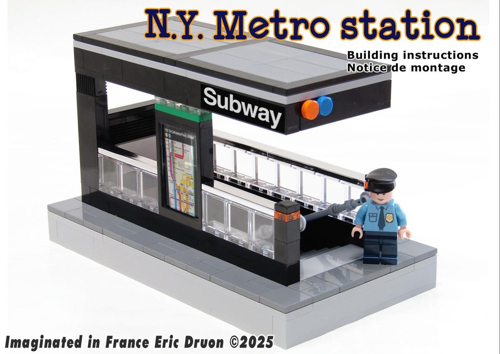 LEGO MOC RB NYC Subway Station Exit by BaronSat | Rebrickable - Build ...