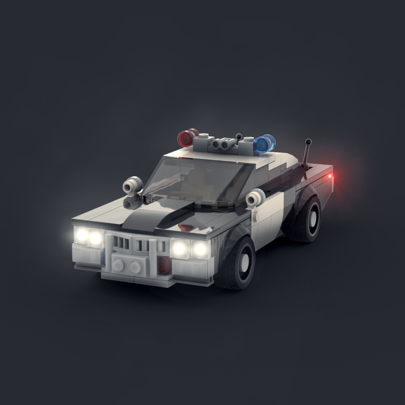 LEGO MOC Vintage Police Car (Remake) by Gamma Bricks | Rebrickable ...