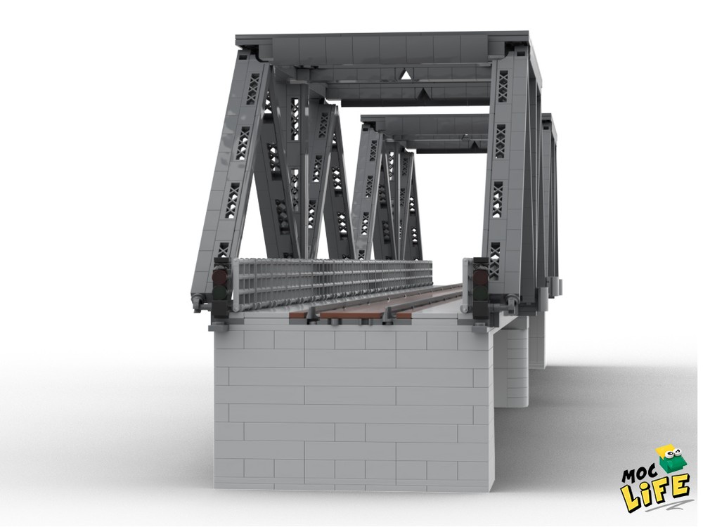 LEGO MOC Single track truss bridge by MocLife | Rebrickable - Build ...