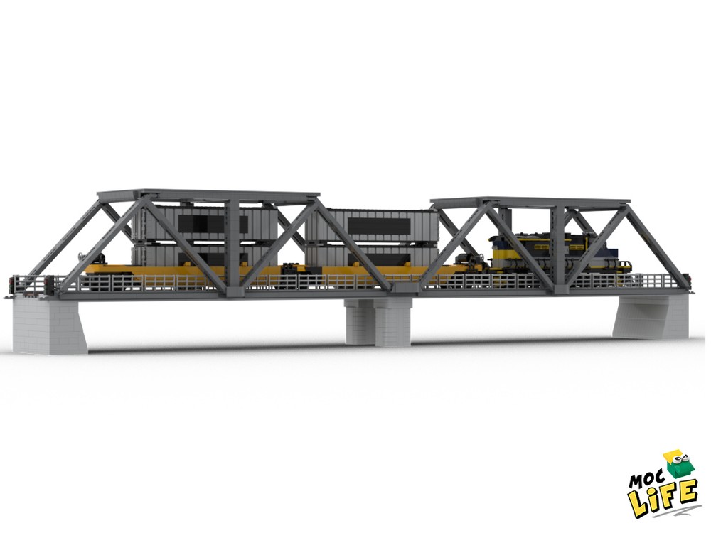 LEGO MOC Single track truss bridge by MocLife | Rebrickable - Build ...