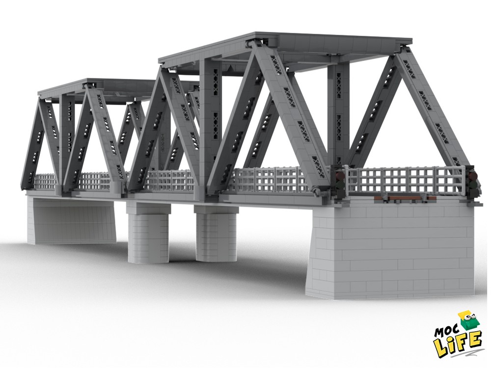 LEGO MOC Single track truss bridge by MocLife | Rebrickable - Build ...