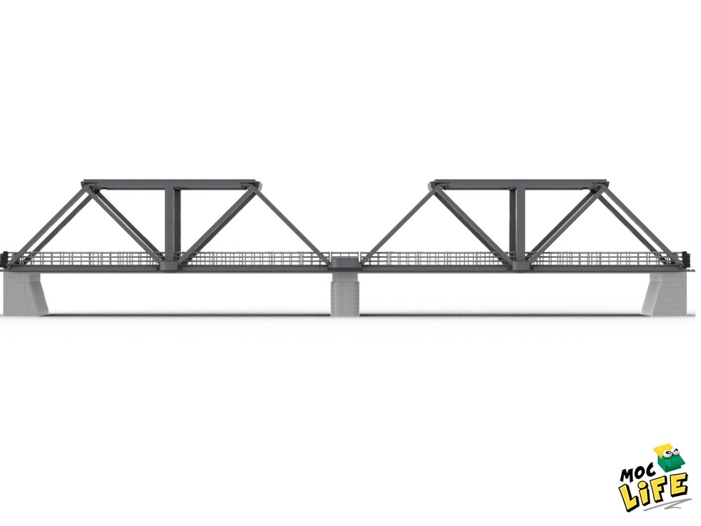 LEGO MOC Single track truss bridge by MocLife | Rebrickable - Build ...