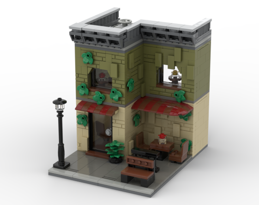 LEGO MOC Cafe-Small Modular by Heyden | Rebrickable - Build with LEGO