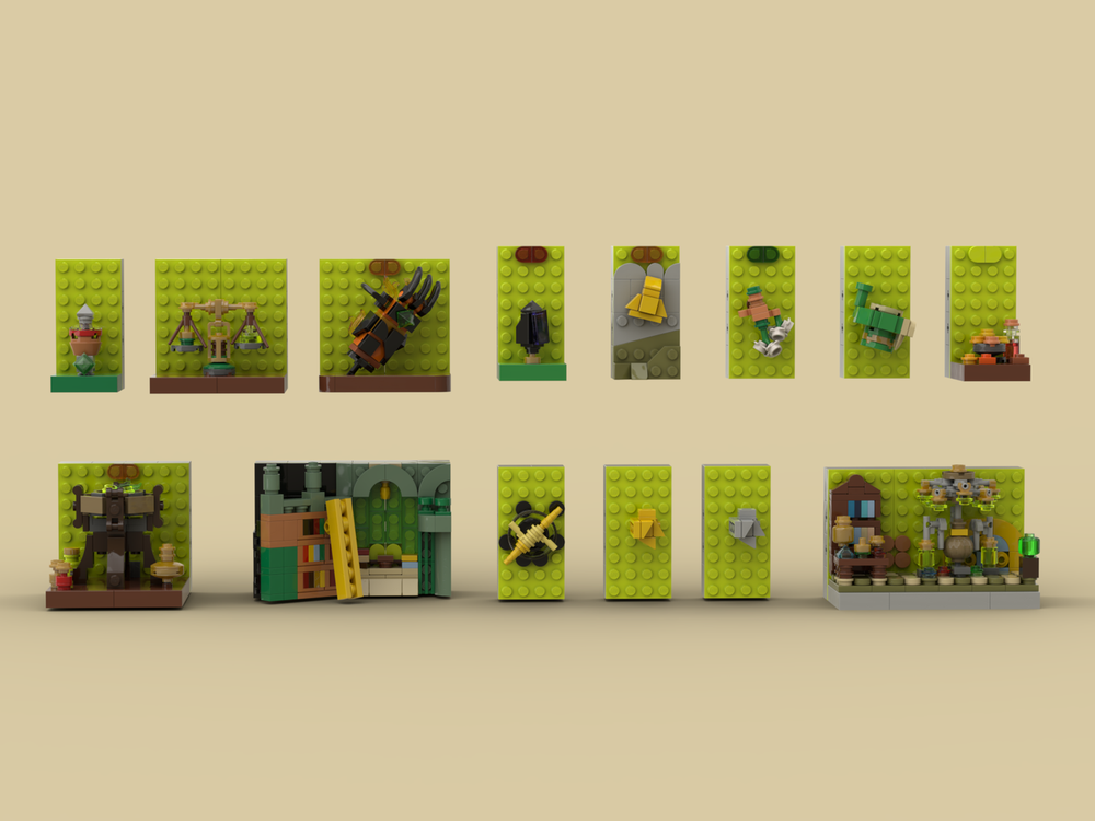 LEGO MOC Modular Bazaar Cards - Mak Items by poodooMOCS | Rebrickable - Build with LEGO