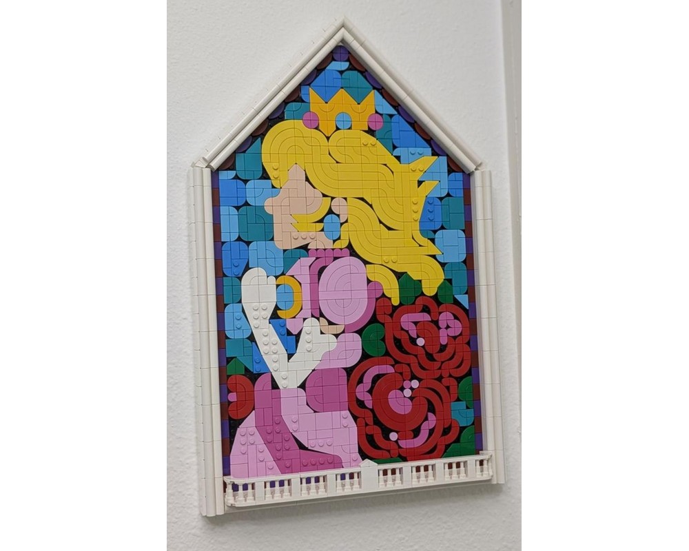 LEGO MOC-226998 Princess Peach Stained Glass Window Wall Art by ...