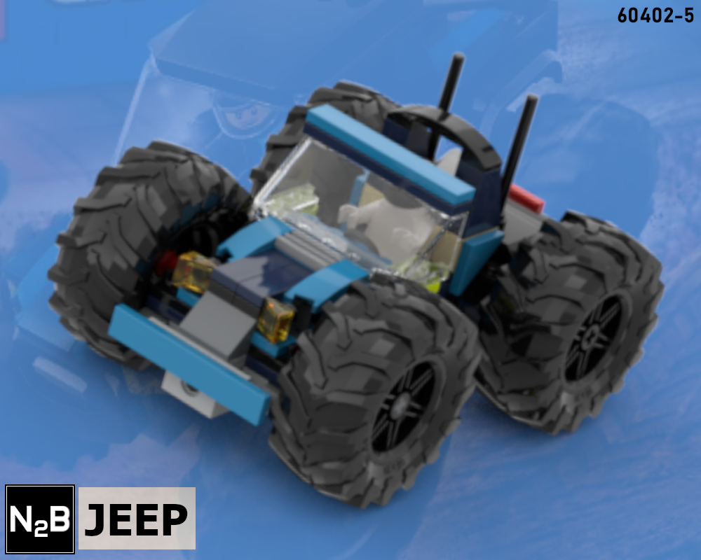 LEGO MOC-227011 60402-5 Jeep by n2brick | Rebrickable - Build with LEGO