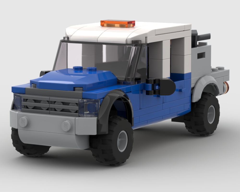 LEGO MOC Cement Contractor Ute by reggieranger | Rebrickable - Build ...