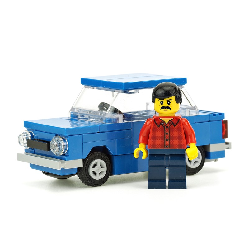 LEGO MOC Blue car ZAZ-968M by De_Marco | Rebrickable - Build with LEGO