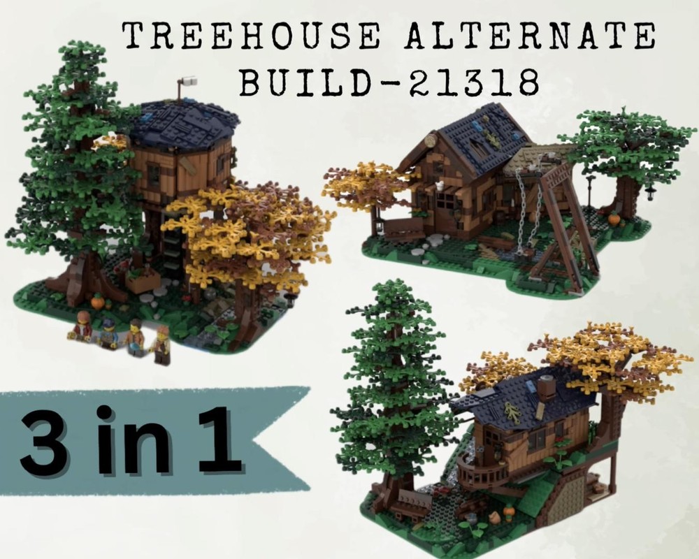 LEGO MOC-227141 21318 Tree House Alternative Build / Treehouse 3 in 1 ...