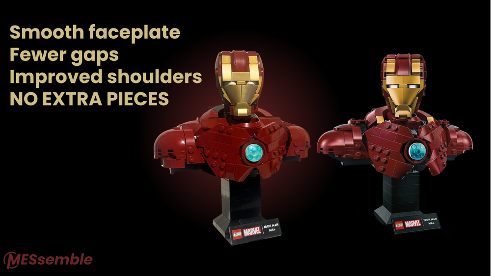 LEGO MOC-227167 Iron Man bust UPGRADE by MESsemble | Rebrickable ...
