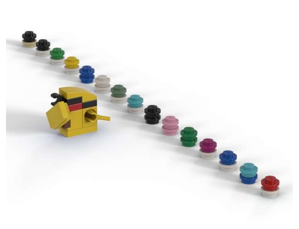 LEGO MOC Minifigure scale Pikach and classic fifteen Poke Balls by ...