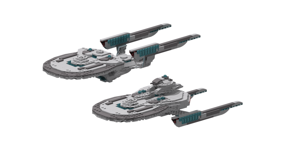 LEGO MOC Adelaide-Class and Copernicus-Class Original Starships, Smooth ...