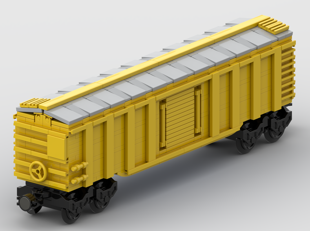 LEGO MOC US Vintage Box Car 50ft by BuMu | Rebrickable - Build with LEGO