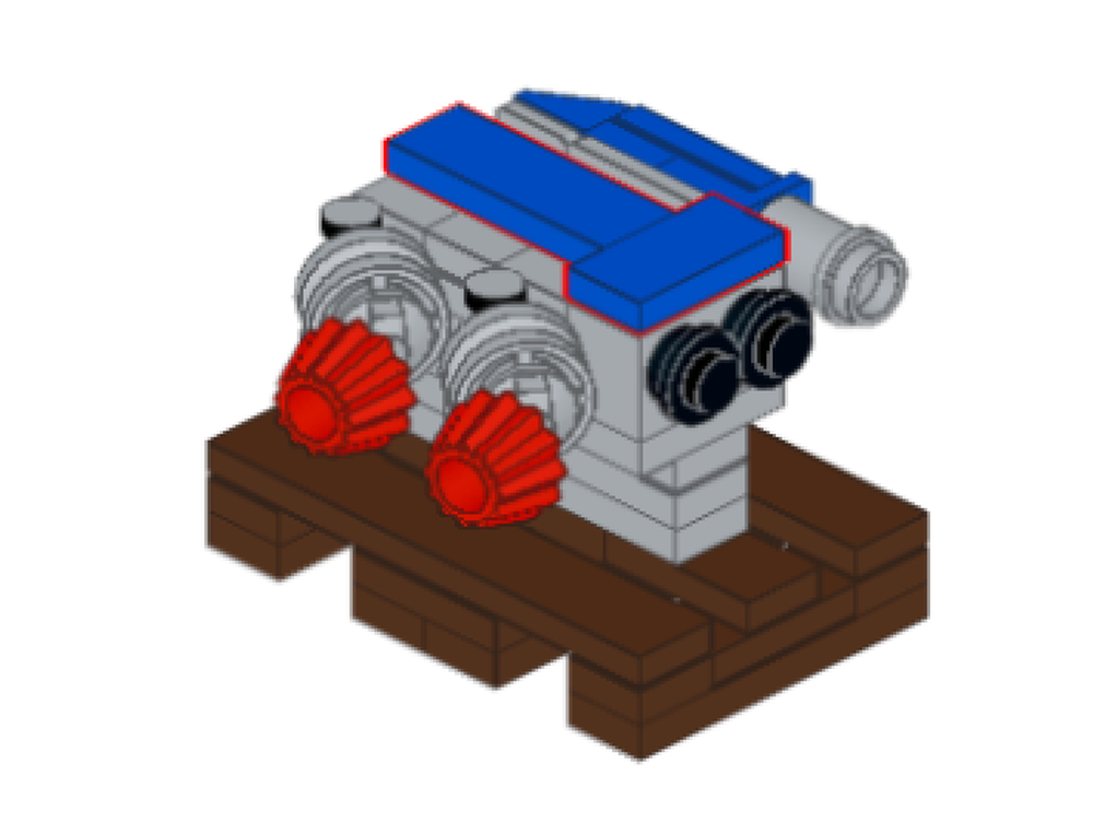 LEGO MOC 2jz GTE Twin Turbo with Crate by SRT-8 | Rebrickable - Build ...