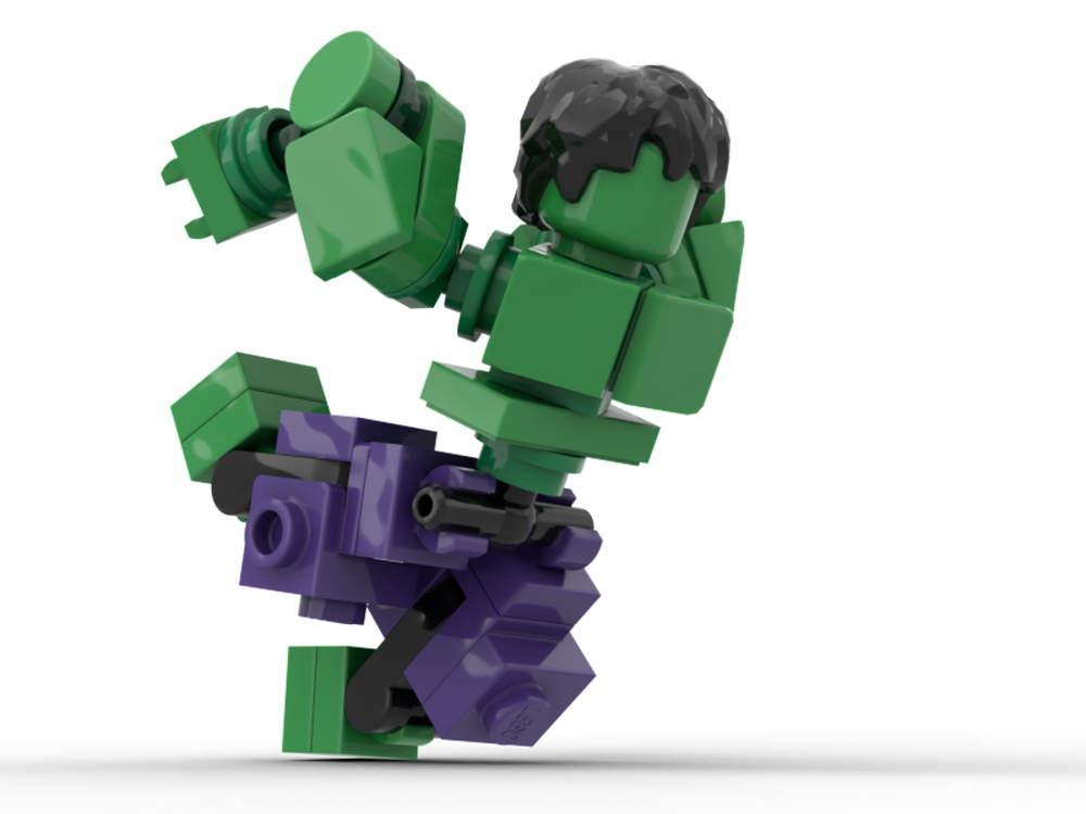 LEGO MOC-227290 Minifig Scale "Mid-Fig" Body - Marvel - Hulk by RC ...