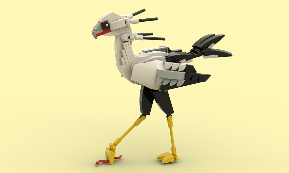 LEGO MOC Secretary bird - Sagittarius serpentarius - Accurate and ...