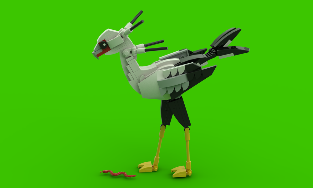 LEGO MOC Secretary bird - Sagittarius serpentarius - Accurate and ...
