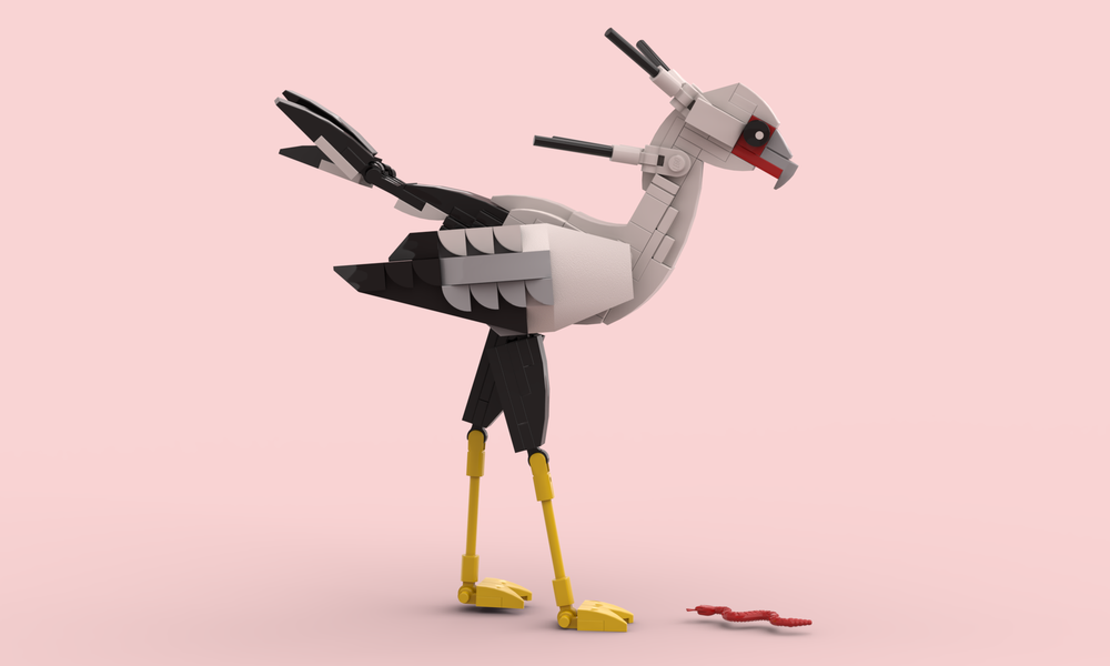 LEGO MOC Secretary bird - Sagittarius serpentarius - Accurate and ...