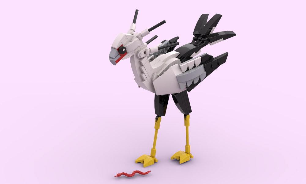 LEGO MOC Secretary bird - Sagittarius serpentarius - Accurate and ...