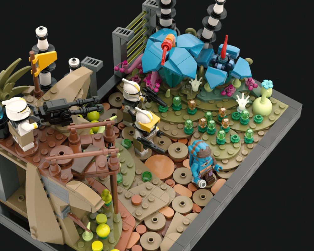 LEGO MOC Felucia Diorama - Order 66 by brick98989 | Rebrickable - Build ...