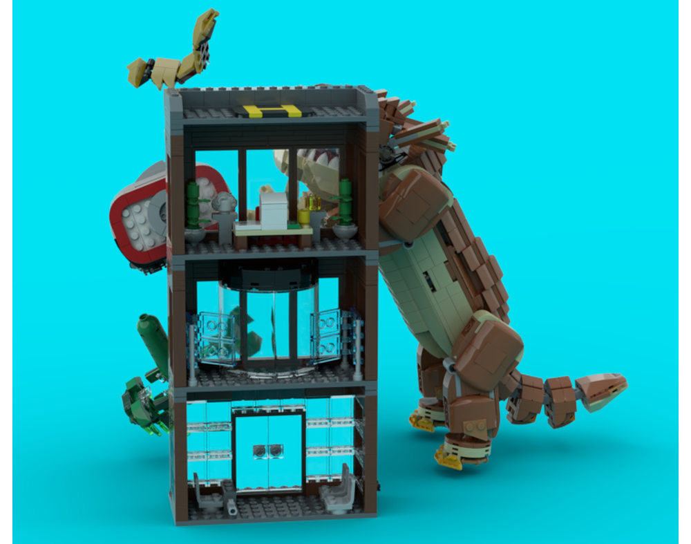 LEGO MOC super-man movie: justice gang vs kaiju, stagg industries seige ...