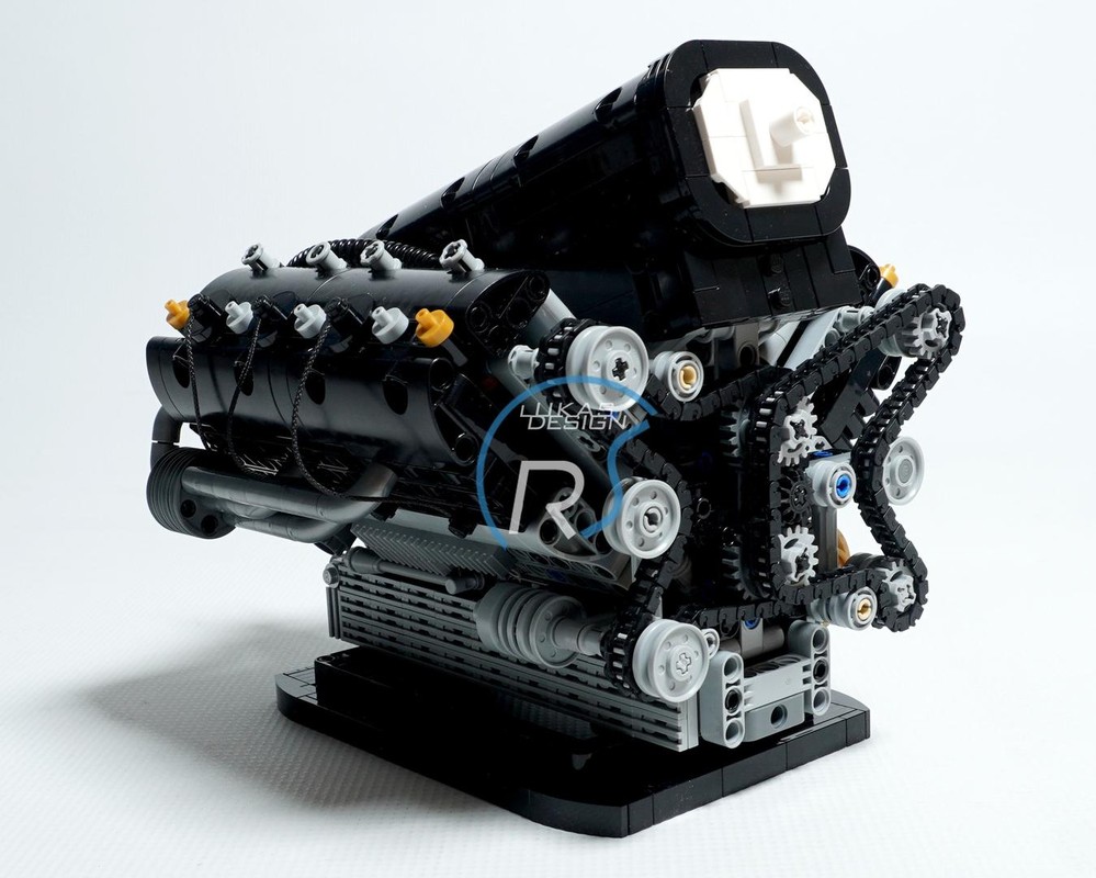 LEGO MOC V6 Hybrid Engine (inspired by F1 engine) by Lukas2020 ...