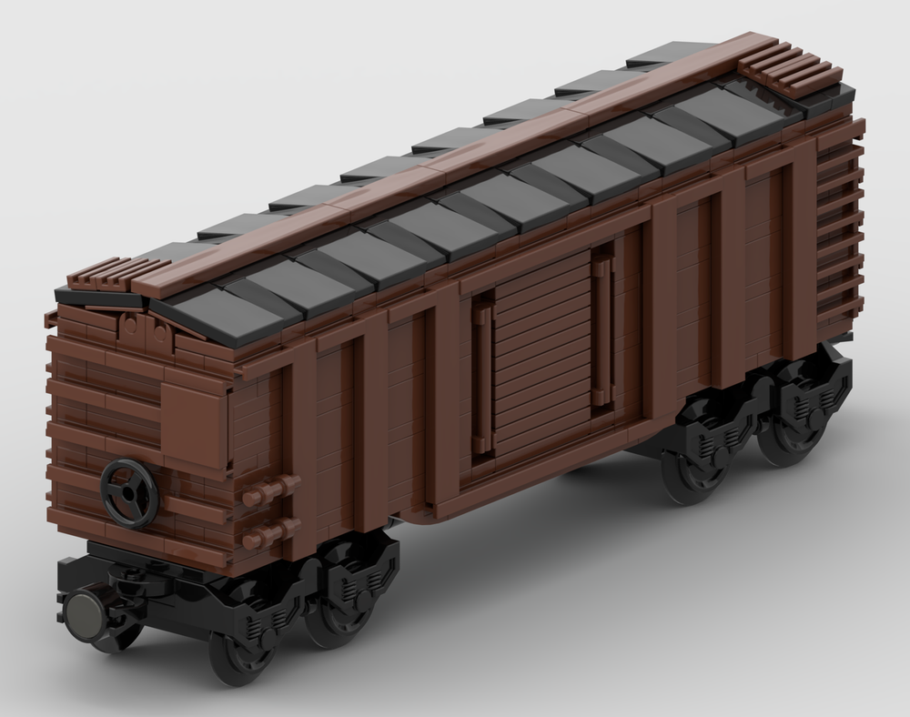 LEGO MOC US Vintage Box Car 40ft by BuMu | Rebrickable - Build with LEGO