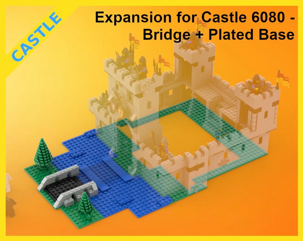 LEGO MOC Classic Castle Expansion - 6080 - Bridge + Plated Base by ...