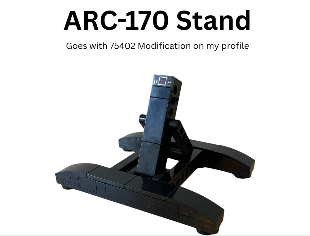 LEGO MOC ARC-170 Starfighter Stand by Pancakes | Rebrickable - Build ...