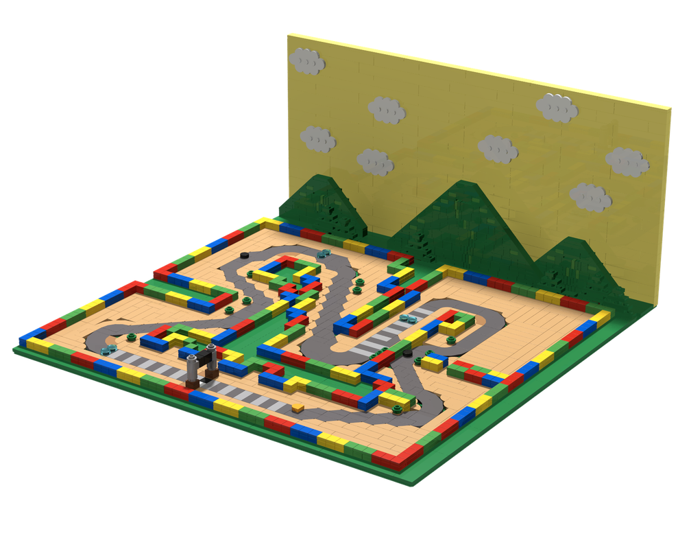 LEGO MOC-227441 Micro Scale SNES Mario Circuit 3 by Goldblast ...