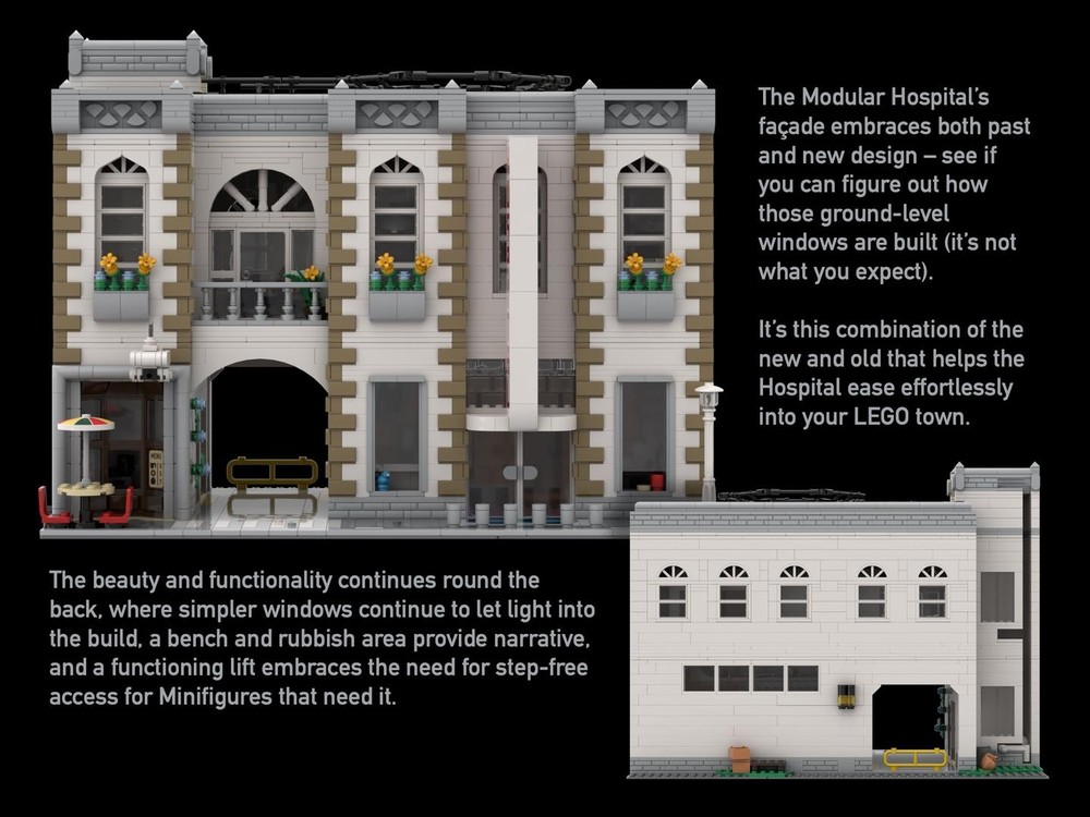 LEGO MOC Modular Hospital by Thibau_g | Rebrickable - Build with LEGO