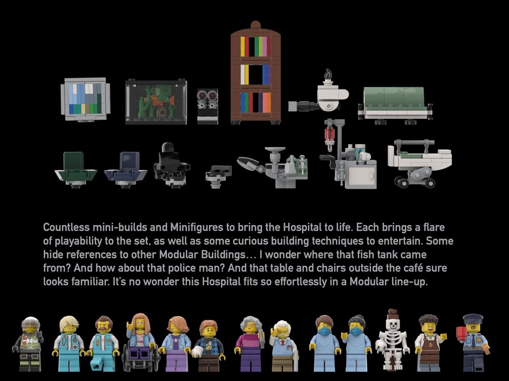 LEGO MOC Modular Hospital by Thibau_g | Rebrickable - Build with LEGO