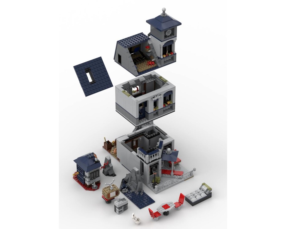 LEGO MOC 70617 Modular - Secret Hideout by peme | Rebrickable - Build ...