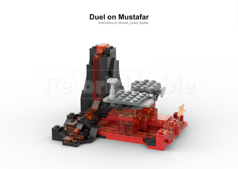 LEGO MOC Duel on Mustafar Moc Build 75269 Duel on Mustafar Revenge of the Sith by Wizard_Lizard ...