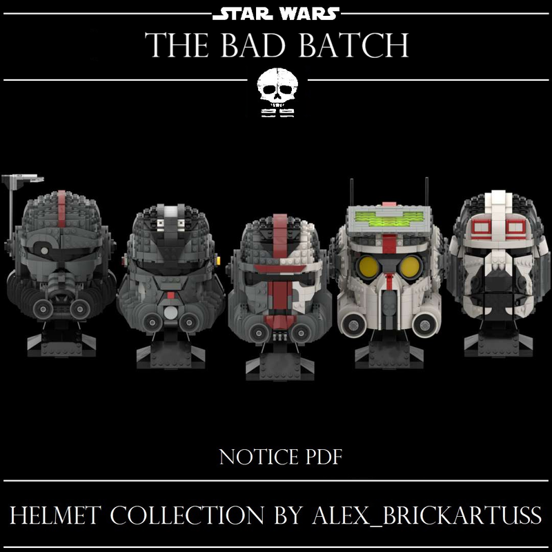 LEGO MOC-227497 Pack Helmet the Bad Batch by Alex_BricKartuss ...
