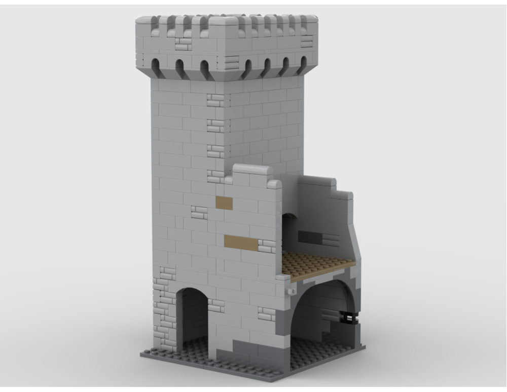 LEGO MOC Tower (left) add on for Lion Castle or modules by Longsword ...