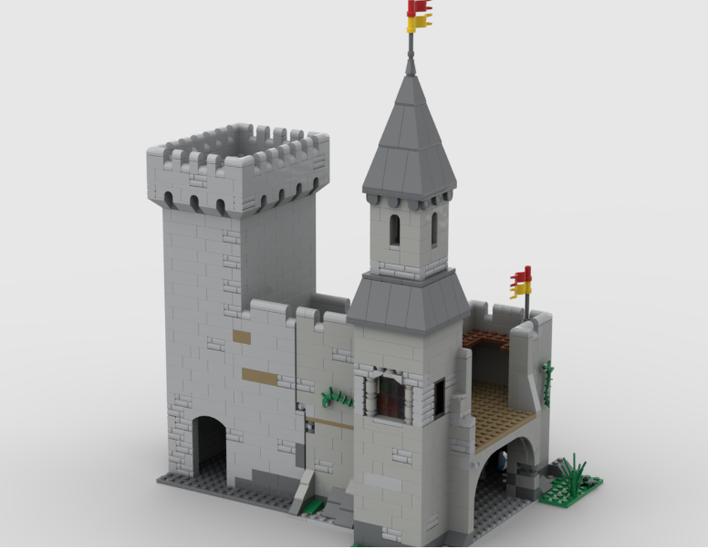 LEGO MOC Tower (left) add on for Lion Castle or modules by Longsword ...