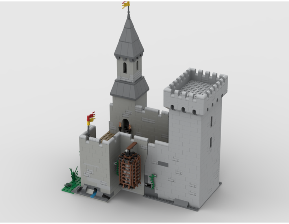 LEGO MOC Tower (left) add on for Lion Castle or modules by Longsword ...