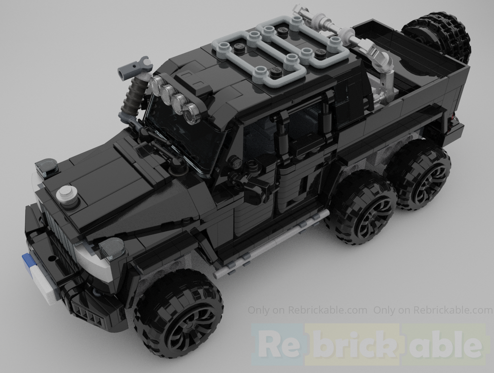 LEGO MOC 6x6 off-road pickup by Mobilox Studios | Rebrickable - Build ...