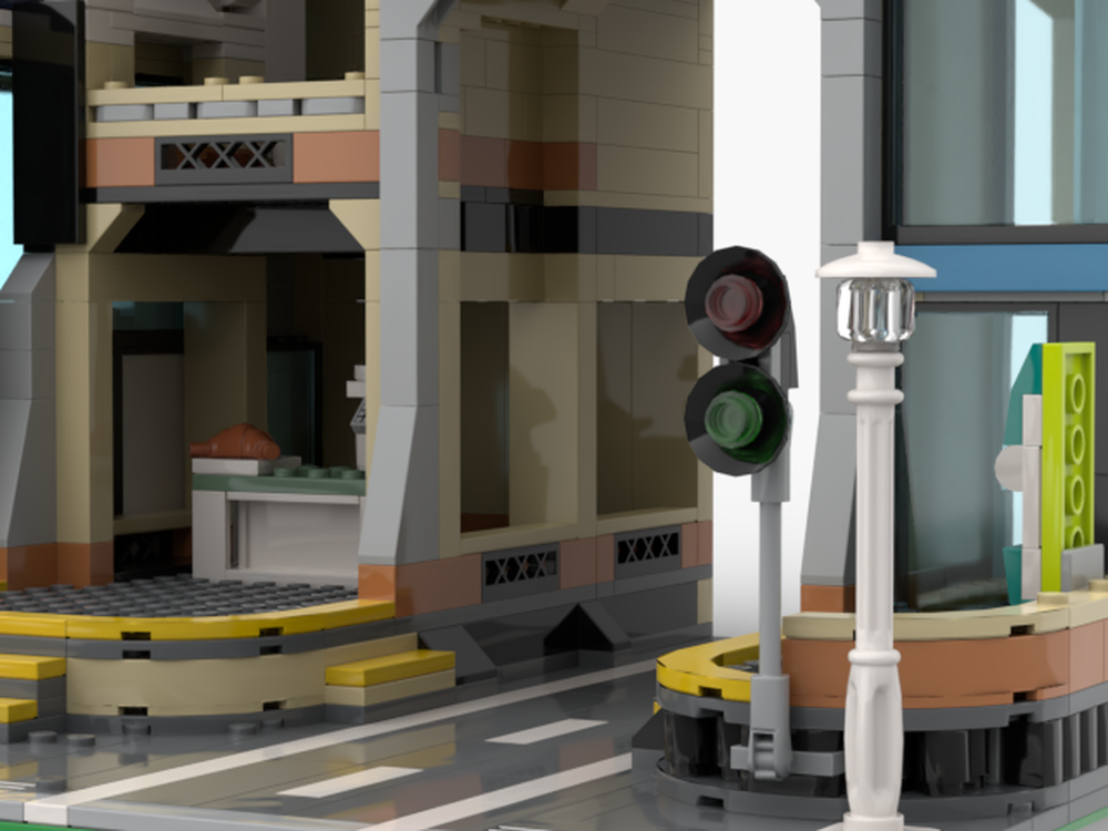 LEGO MOC Modular Transport Depot by BrickAndBuildsI | Rebrickable ...