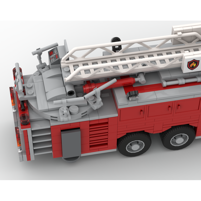 LEGO MOC Tower-Ladder Fire Truck by Gamma Bricks | Rebrickable - Build ...