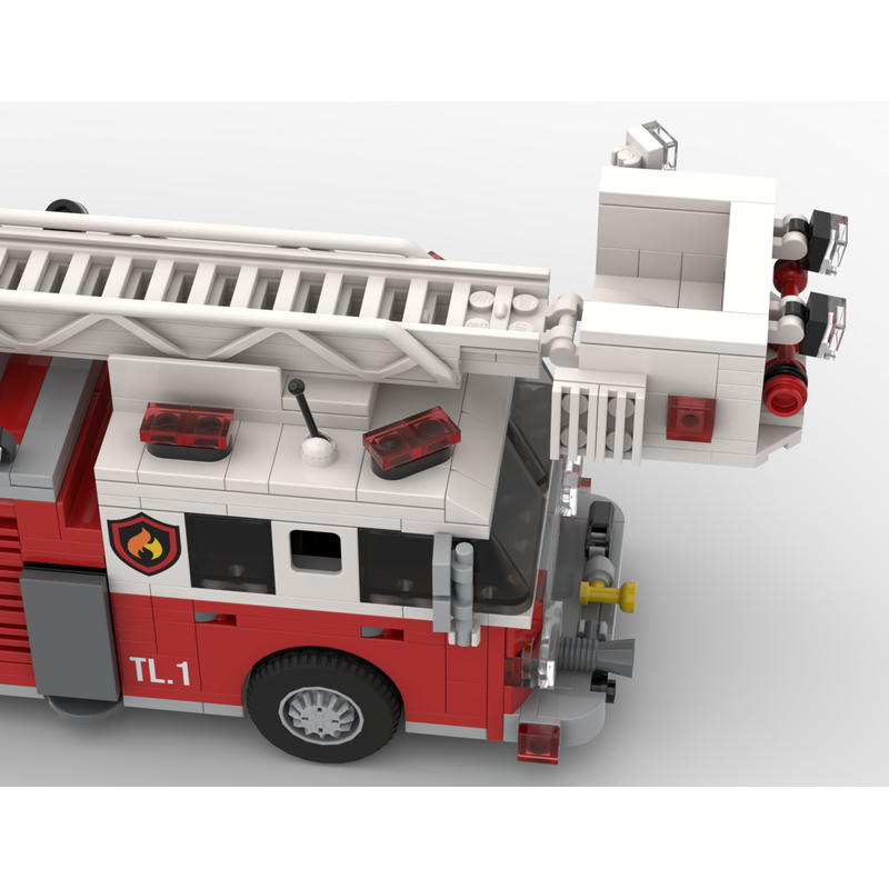 LEGO MOC Tower-Ladder Fire Truck by Gamma Bricks | Rebrickable - Build ...