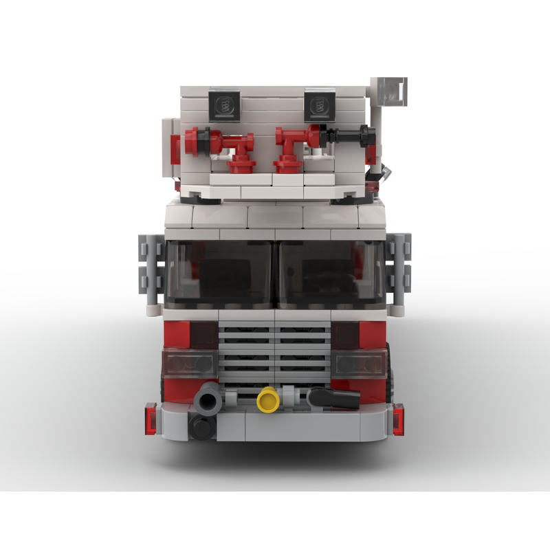 LEGO MOC Tower-Ladder Fire Truck by Gamma Bricks | Rebrickable - Build with LEGO