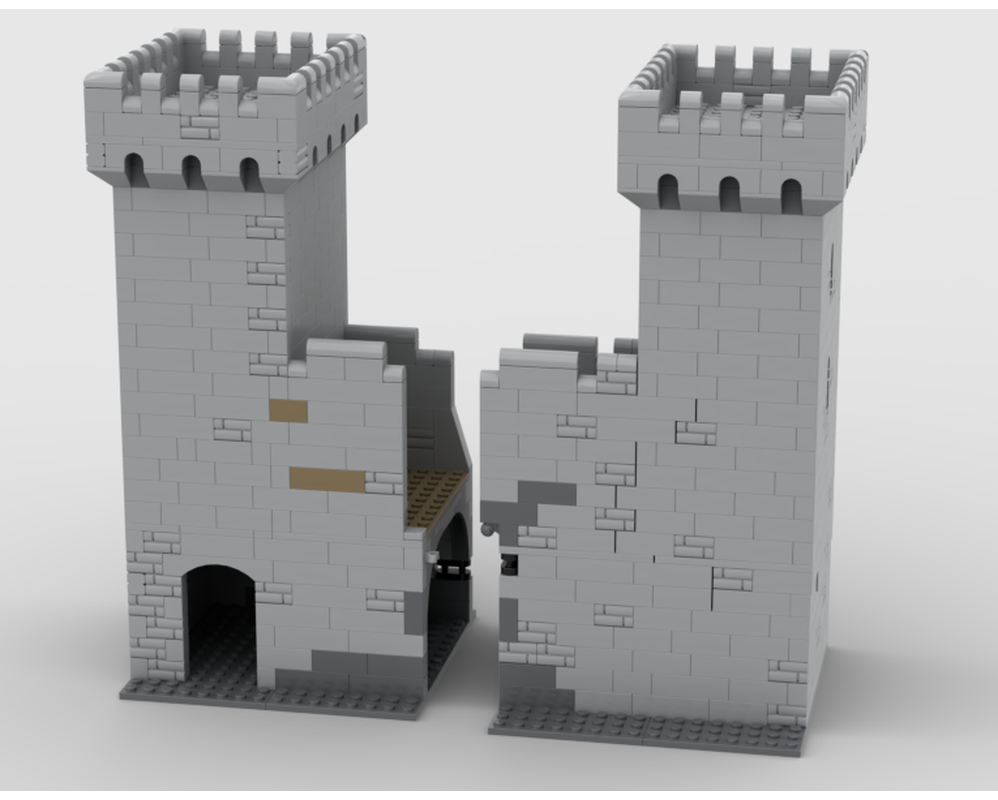 LEGO MOC-227546 Tower (right) add on for Lion Castle or modules by ...